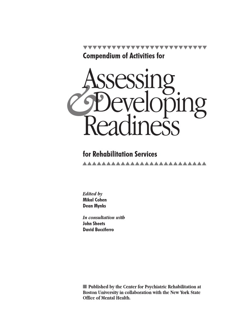 Activities For Assessing and Developing Readiness | PDF | Psychiatric ...