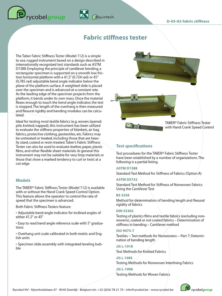 Fabric Stiffness | Textiles | Stiffness