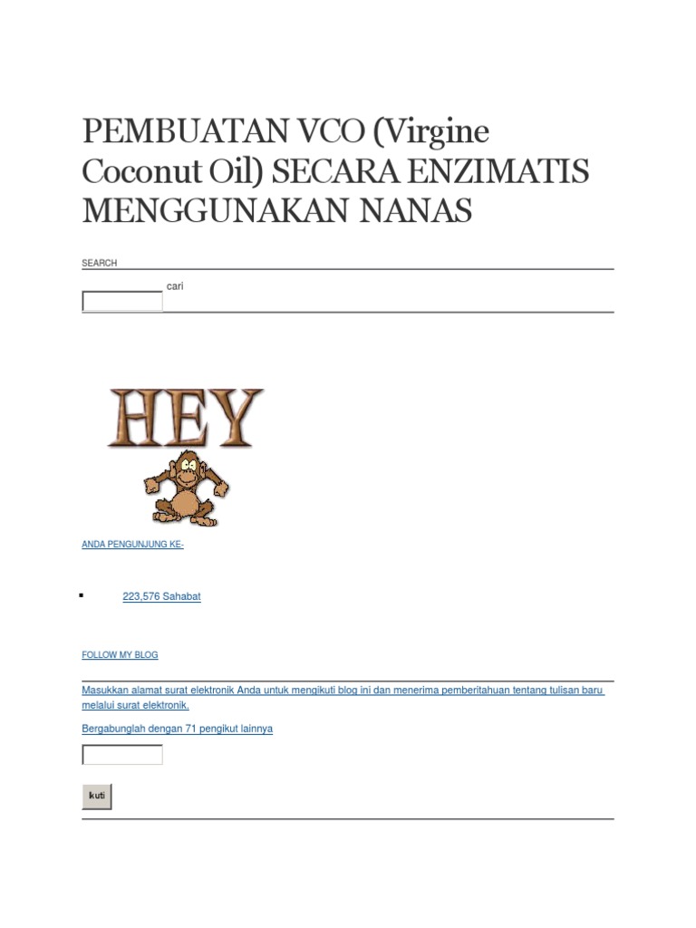 Pembuatan Vco | PDF