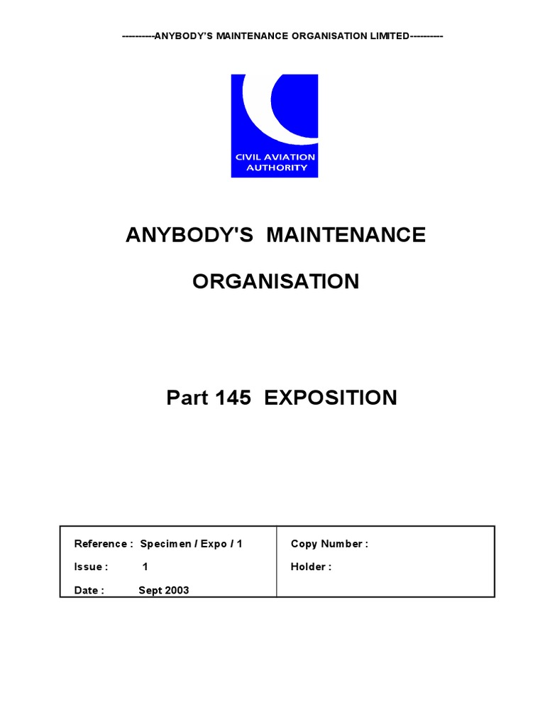 UK CAA Part 145 Exposition | PDF | Audit | Board Of Directors