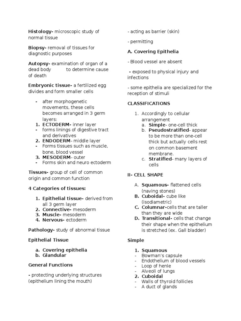 Histopath | PDF | Epithelium | Tissue (Biology)