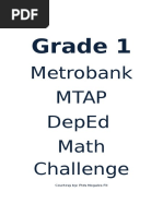 Grade 1 MTAP Math Challenge Questions and Reviewer | PDF | Teaching ...