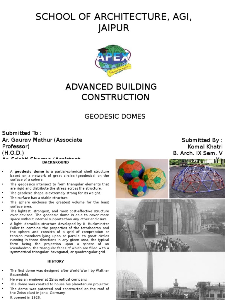 Geodesic Dome Print | PDF | Dome | Building Engineering