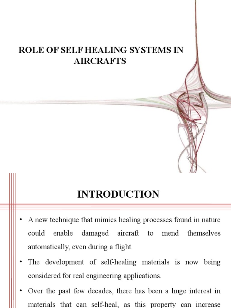 Role of Self Healing Systems in Aircrafts | PDF | Physical Chemistry ...