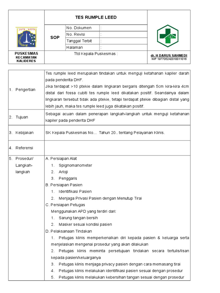 Sop Tes Rumple Leed | PDF | Pengembangan Diri