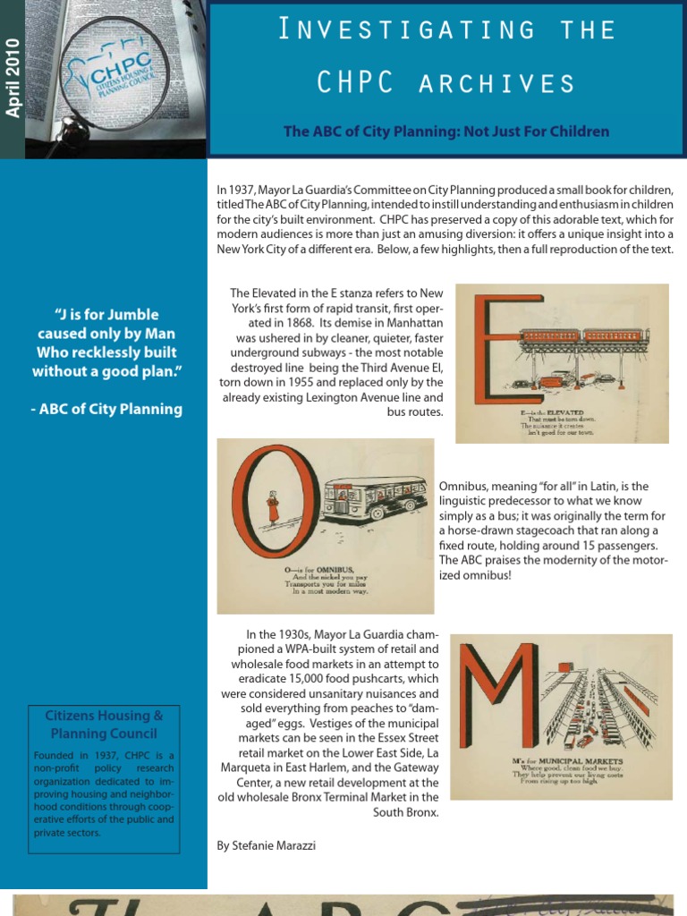 ABC of City Planning | PDF | New York City | Transport