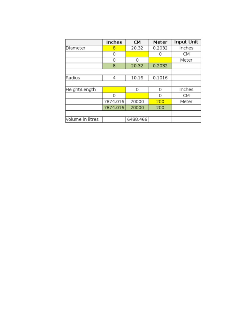 Volume Calculator | PDF