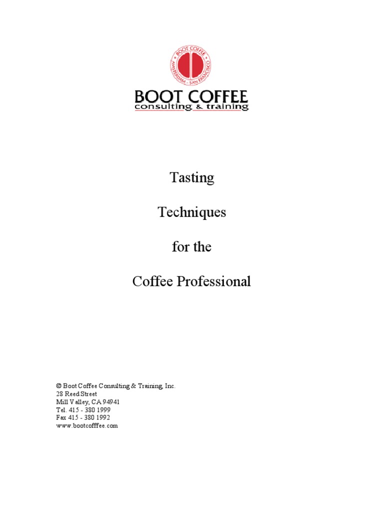 Tasting Techniques For The Coffee Professional | Download Free PDF ...