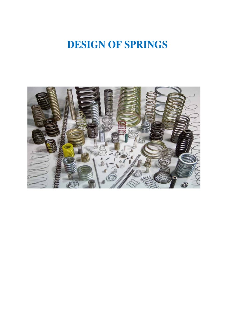 Helical Spring Design | Download Free PDF | Bending | Stress (Mechanics)