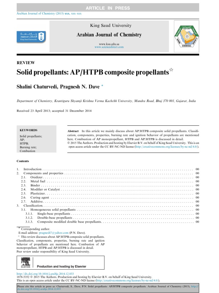 Solid Propellant Classifications | PDF | Rocket Propellant | Rocket Engine