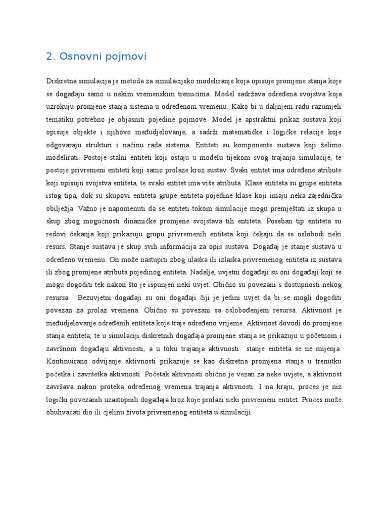 Diskretna Simulacija | PDF