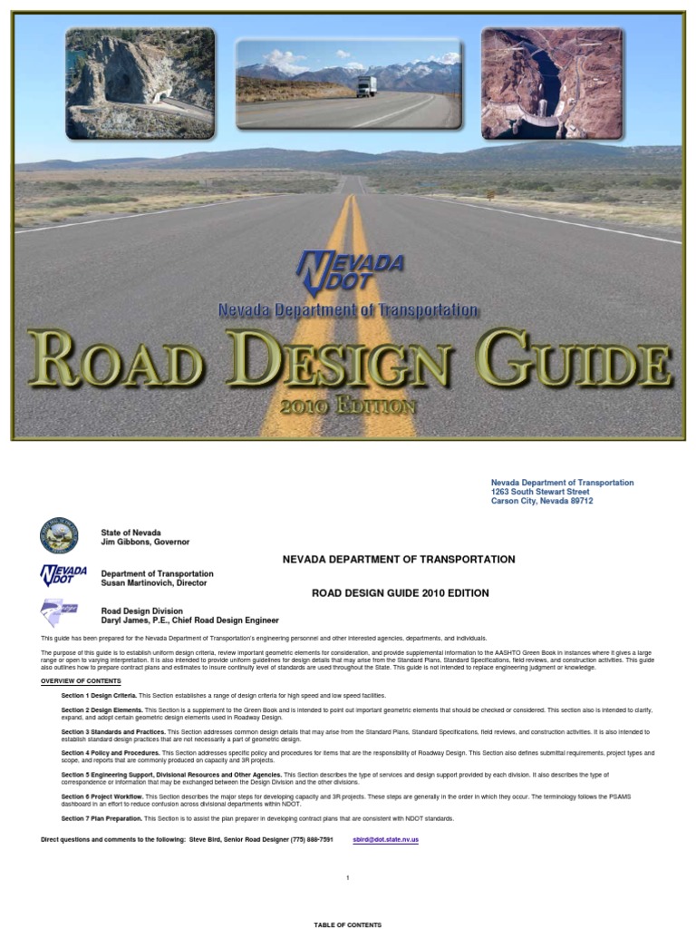 2010 Road Design Guide | Lane | Traffic