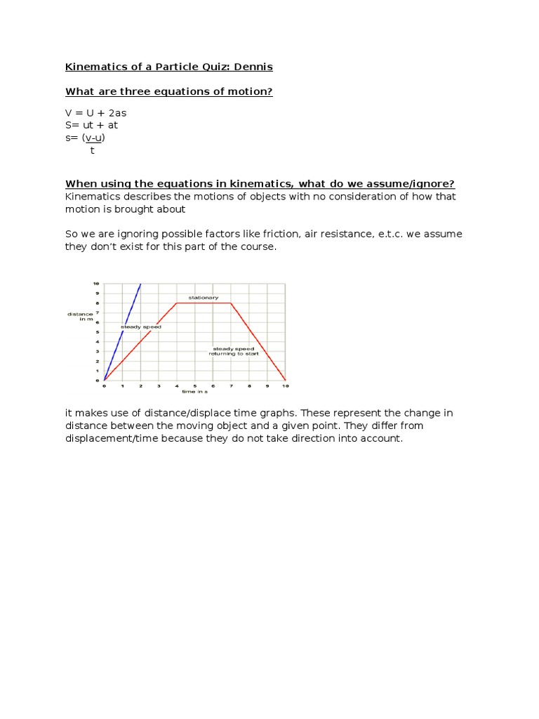 Kinematics of A Particle.. Maths | PDF