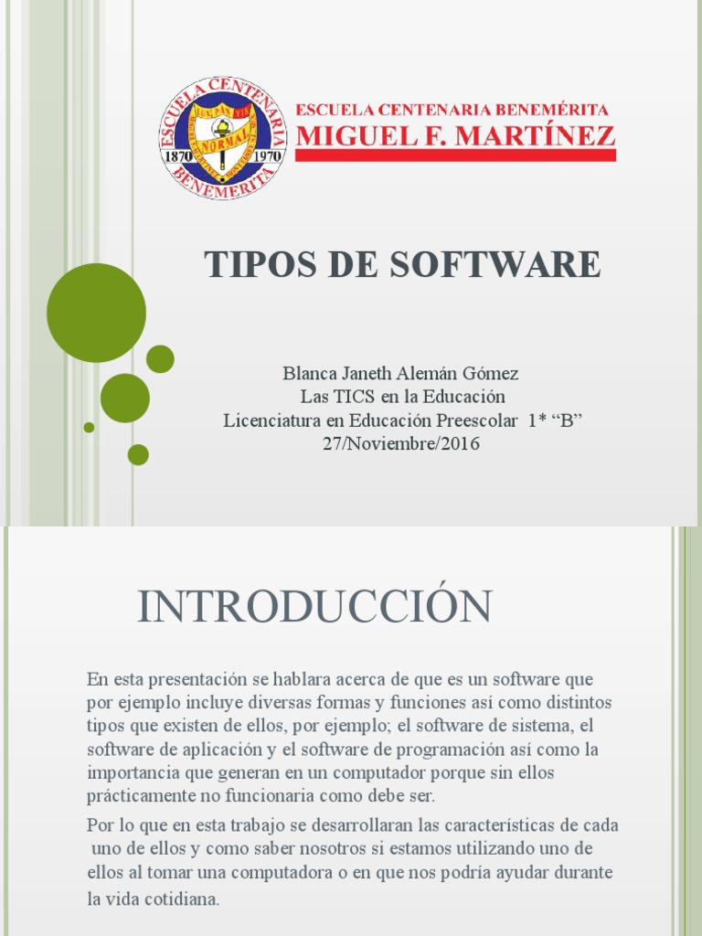 Tipos de Software | PDF