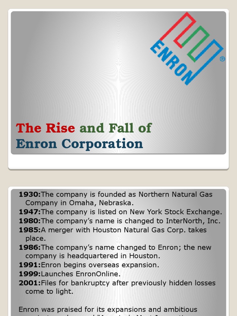 The Rise and Fall of | PDF | Enron | Business