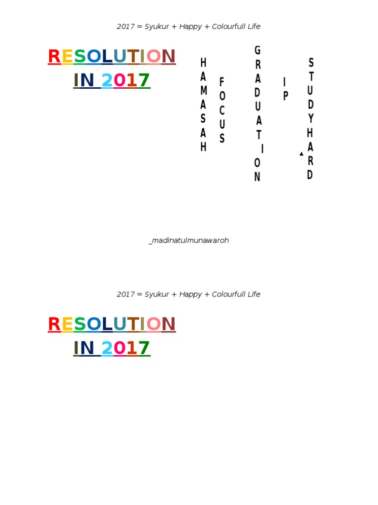 Resolution in 2017 | PDF