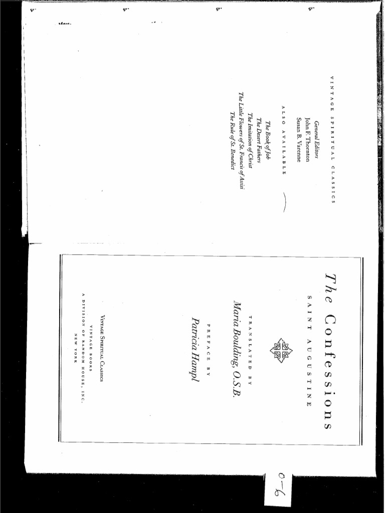 Augustine Confessions | PDF