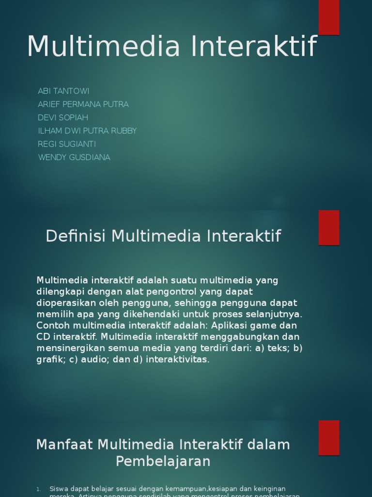 Multimedia Interaktif | PDF
