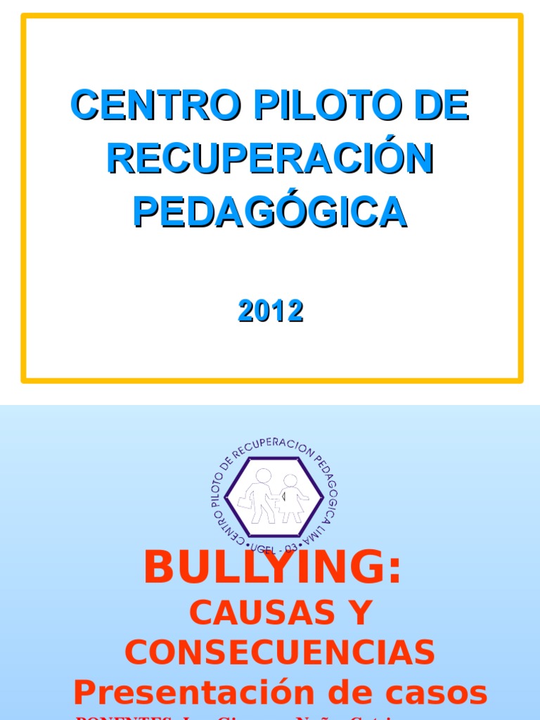 Bullying Causas y Consecuencias | PDF | Violencia | Conceptos psicologicos