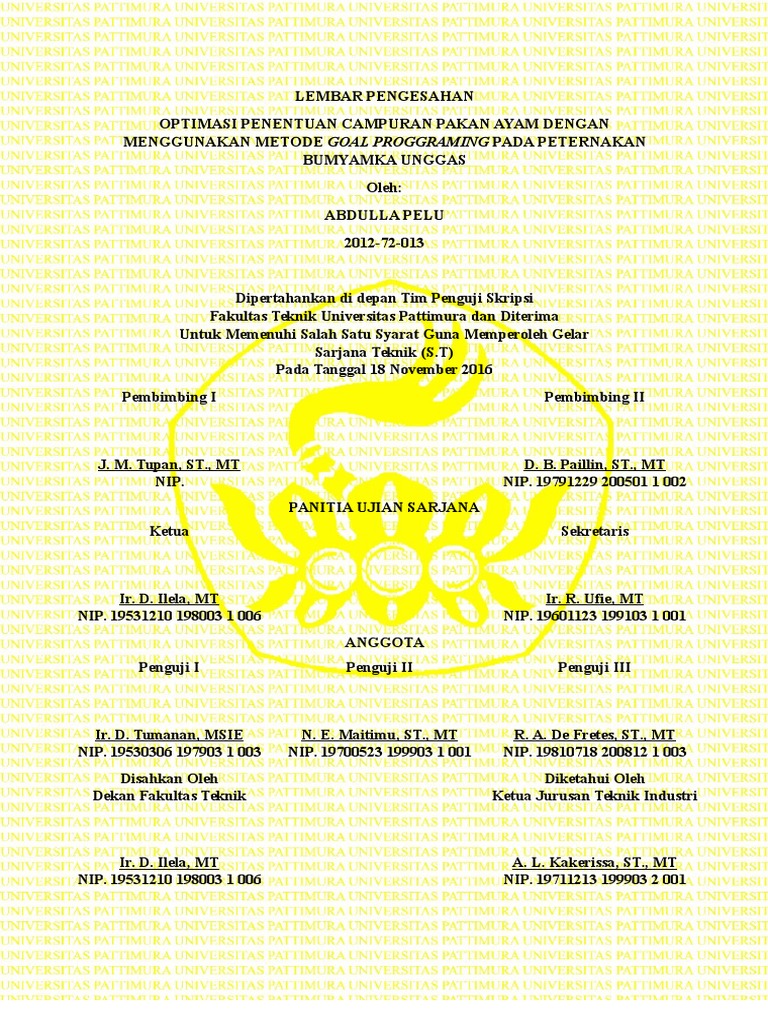 Lembar Pengesahan Pelu | PDF