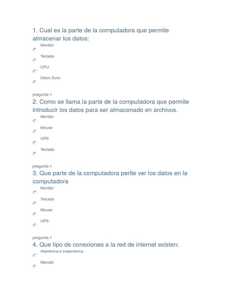 Preguntas de Computación | PDF | Ventana (informática) | Microsoft PowerPoint