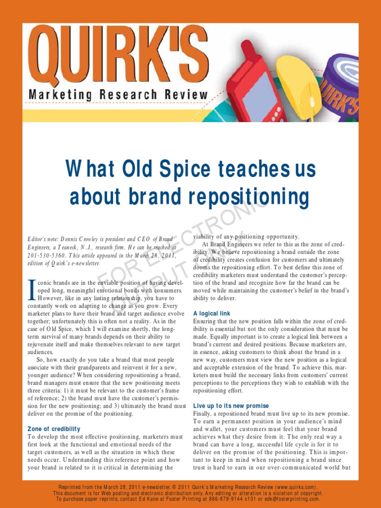 Old Spice | PDF | Brand | Marketing