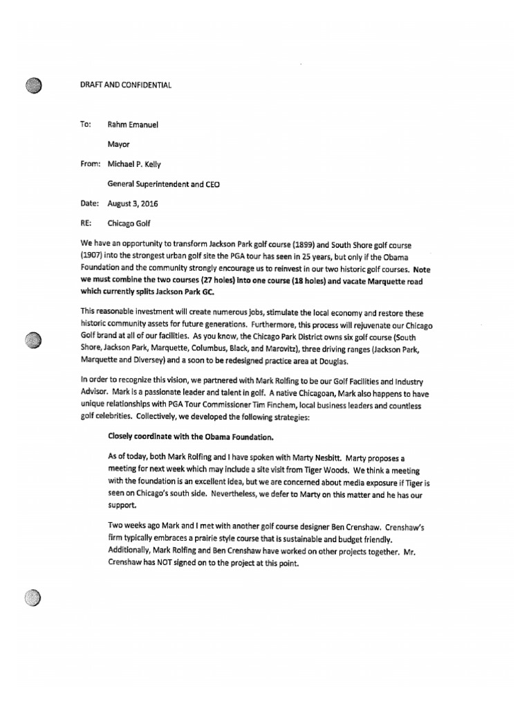 Kelly's Emails on Golf Course | Golf Course | Chicago