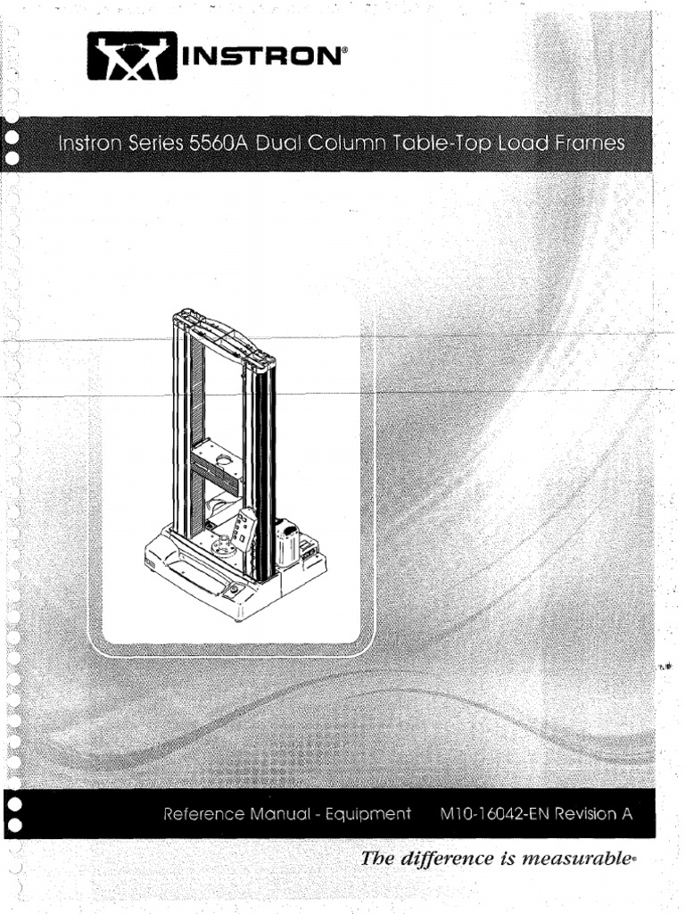 Instron 5569 Load Frame Manual | PDF | Servomechanism | Electrical ...