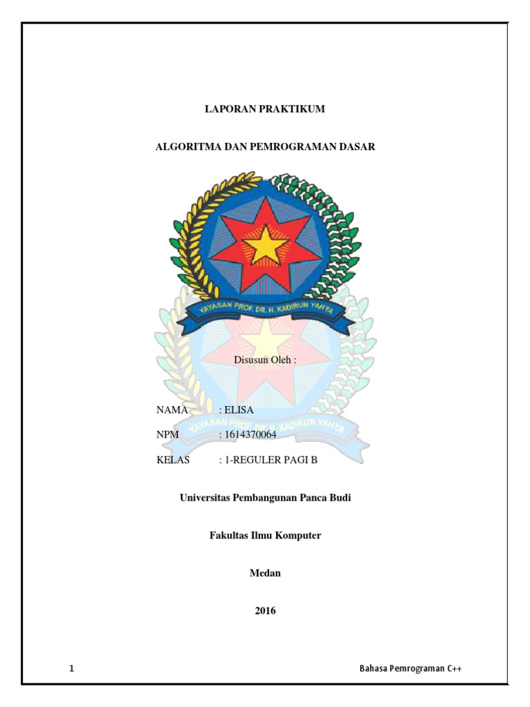 Laporan Praktikum Algoritma Dan Pemrograman | PDF