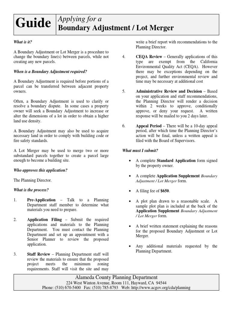 Boundary Adjustment | PDF | Land Lot | Map