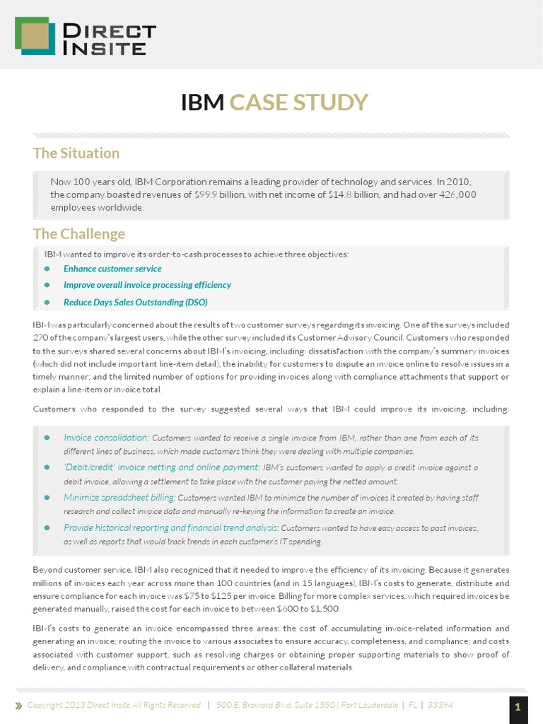 ibm-case-study.pdf | Invoice | Debits And Credits