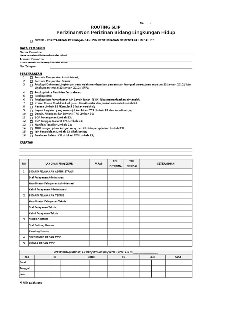 Checklist Tps Limbah b3 | PDF