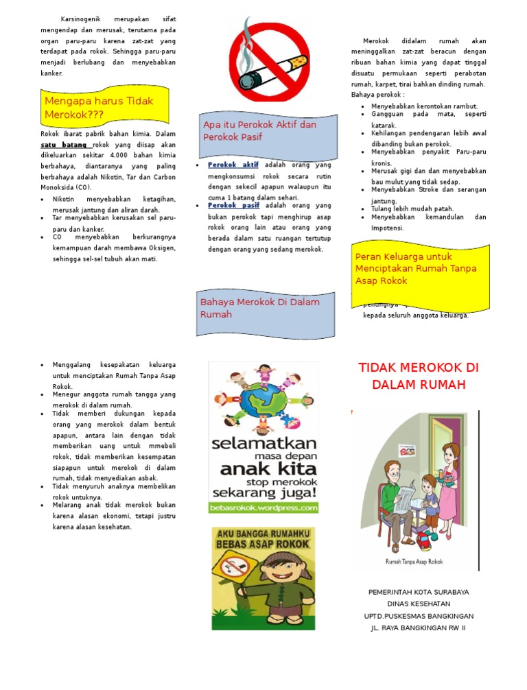 Leaflet Bahaya Rokok | PDF