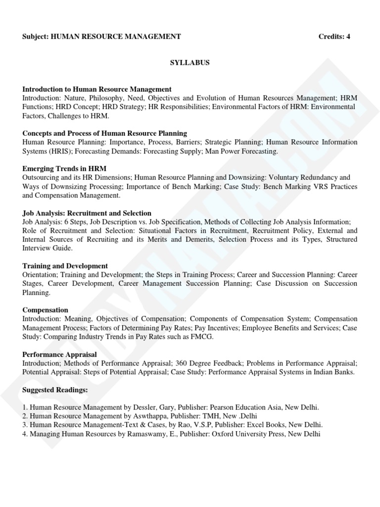 Human Resource Management | PDF | Employment | Human Resource Management