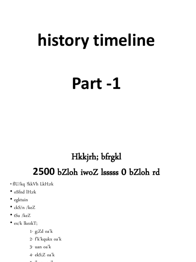 History Timeline | PDF