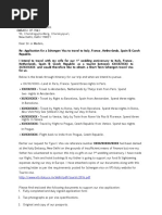 Korean Visa Cover Letter | PDF