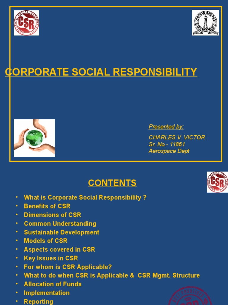 CSR Final | PDF | Corporate Social Responsibility | Stakeholder (Corporate)