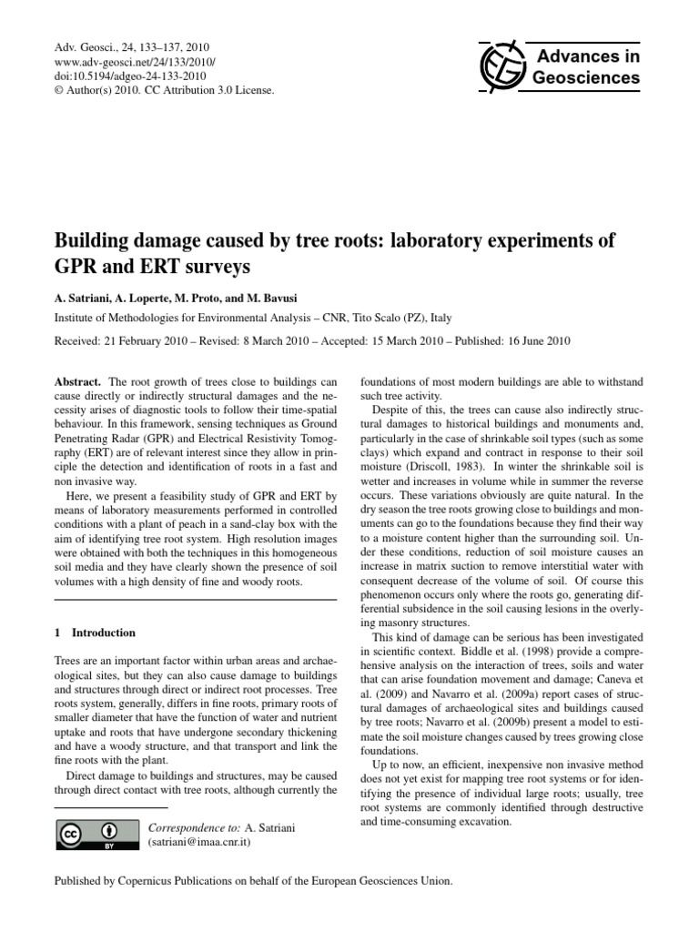 Building Damage Caused by Tree Roots | PDF | Soil | Nature