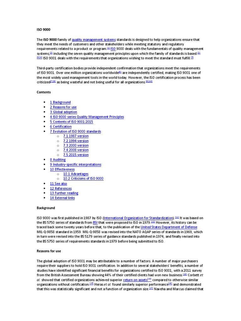 Iso 9000 | PDF | Iso 9000 | Audit