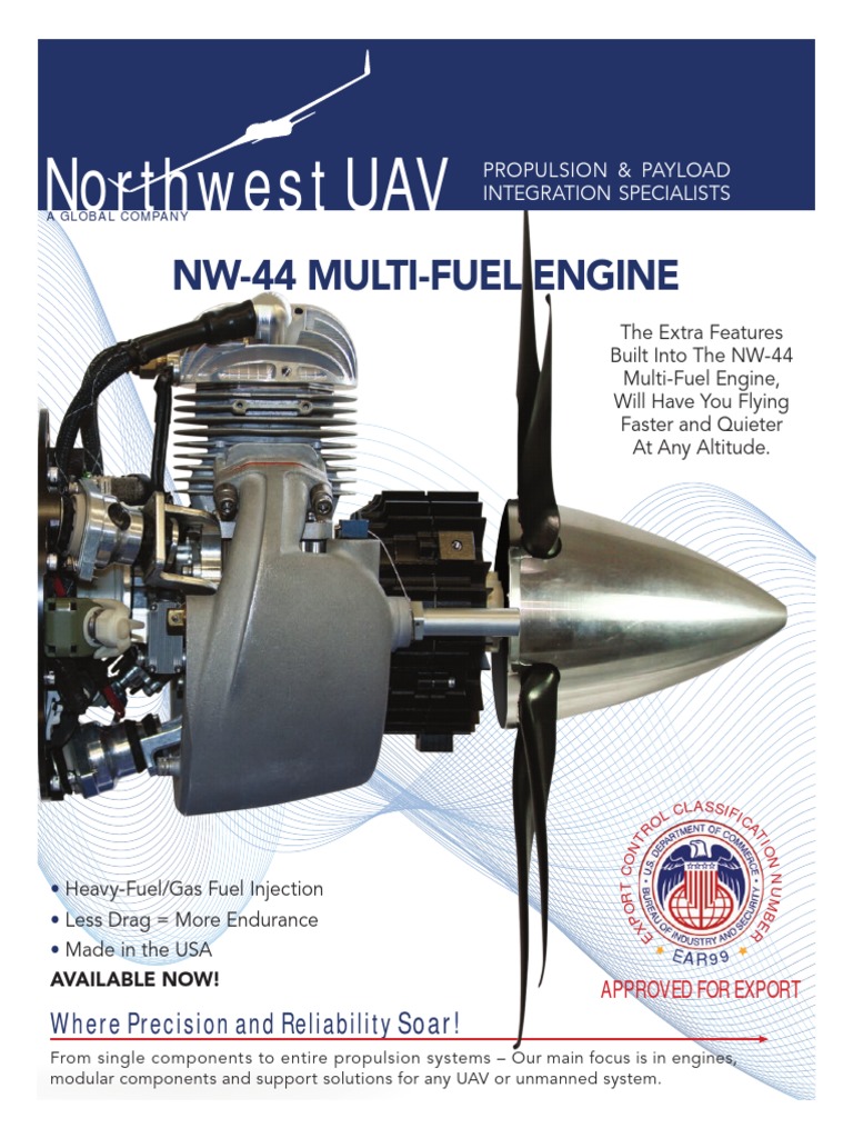 Nwuav Nw44-Efi DS | PDF | Fuel Injection | Unmanned Aerial Vehicle