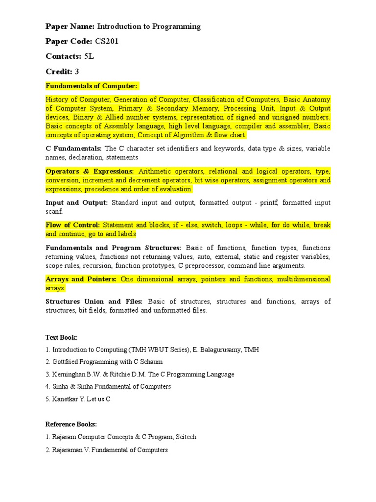 Cs 201 Pdf 