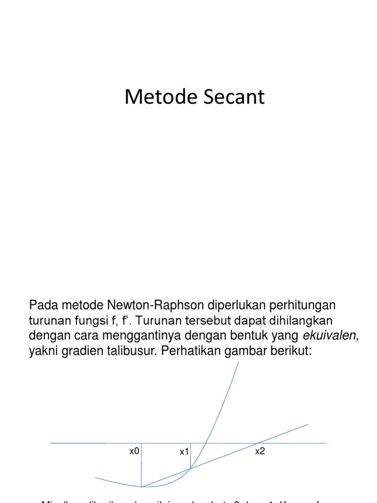 Metode Secant | PDF