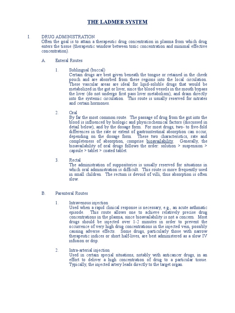 The Ladmer System | Download Free PDF | Cytochrome P450 | Acid ...