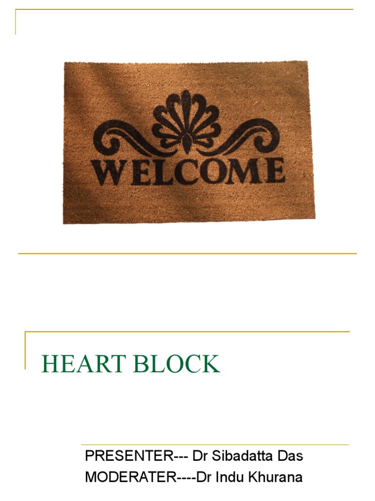 Heart Block PPT by Siba | PDF | Electrocardiography | Heart