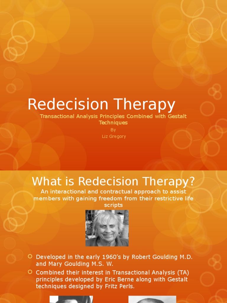 Redecision Therapy Explained | PDF | Gestalt Therapy | Clinical Psychology