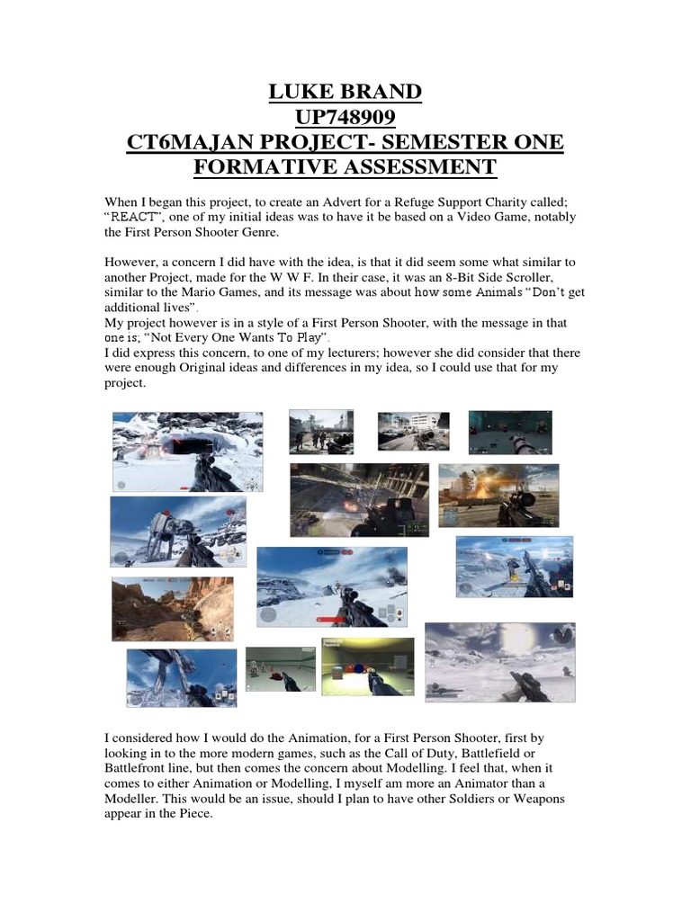 CT6MAJAN Project Formative Assessment and Journal | PDF | Rendering (Computer Graphics ...