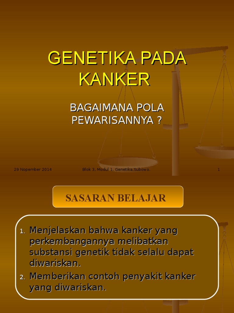 Genetika Kanker | PDF
