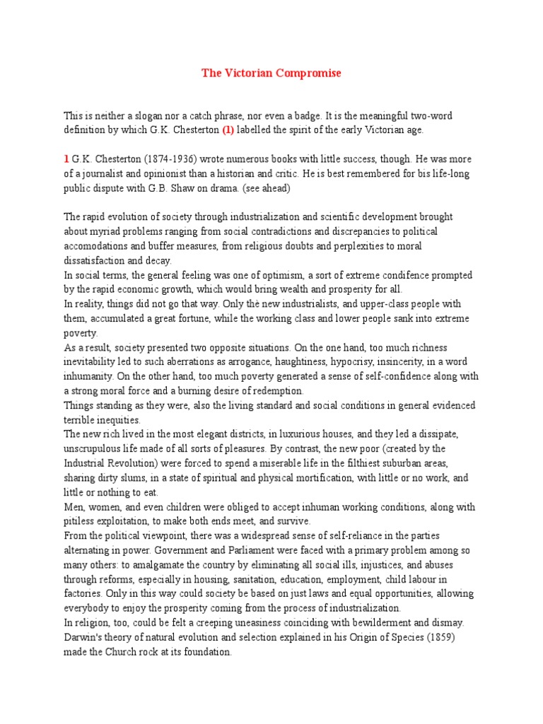 The Victorian Compromise | PDF | Charles Darwin | On The Origin Of Species