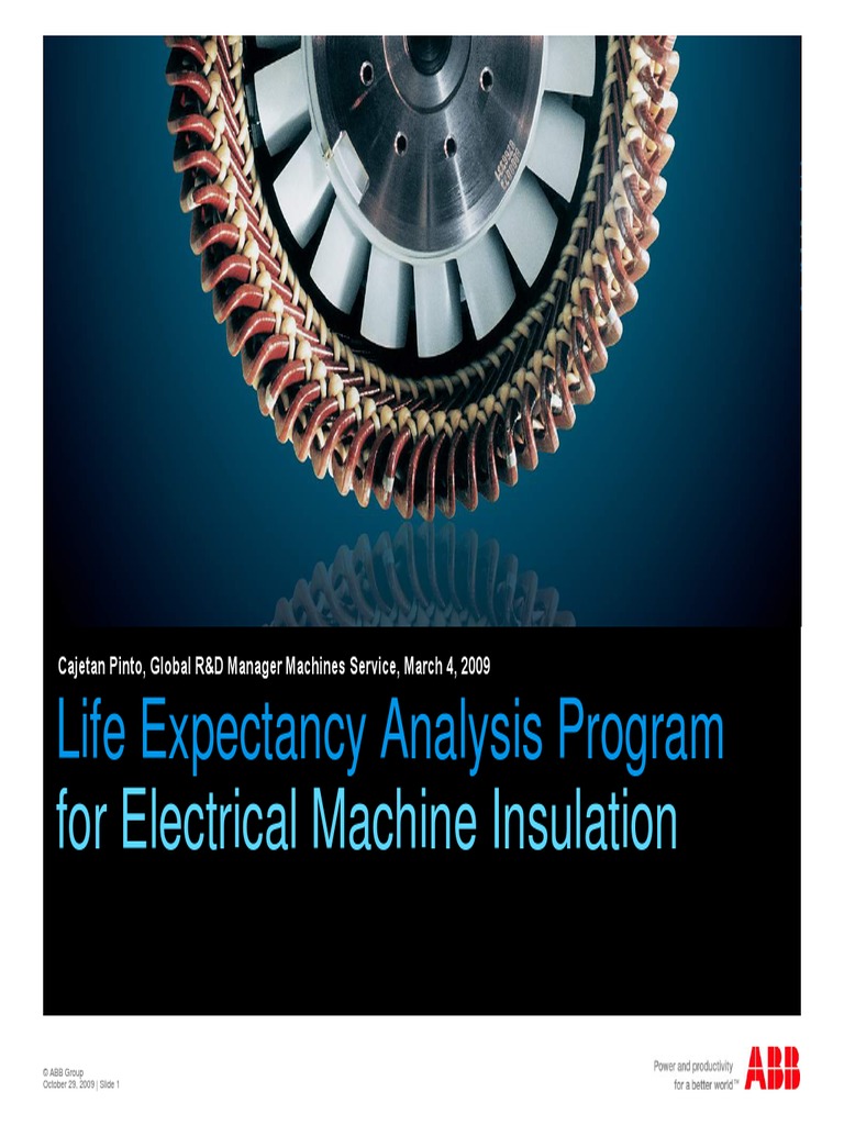 Life Expectancy Analysis Program: For Electrical Machine Insulation | PDF | Reliability ...