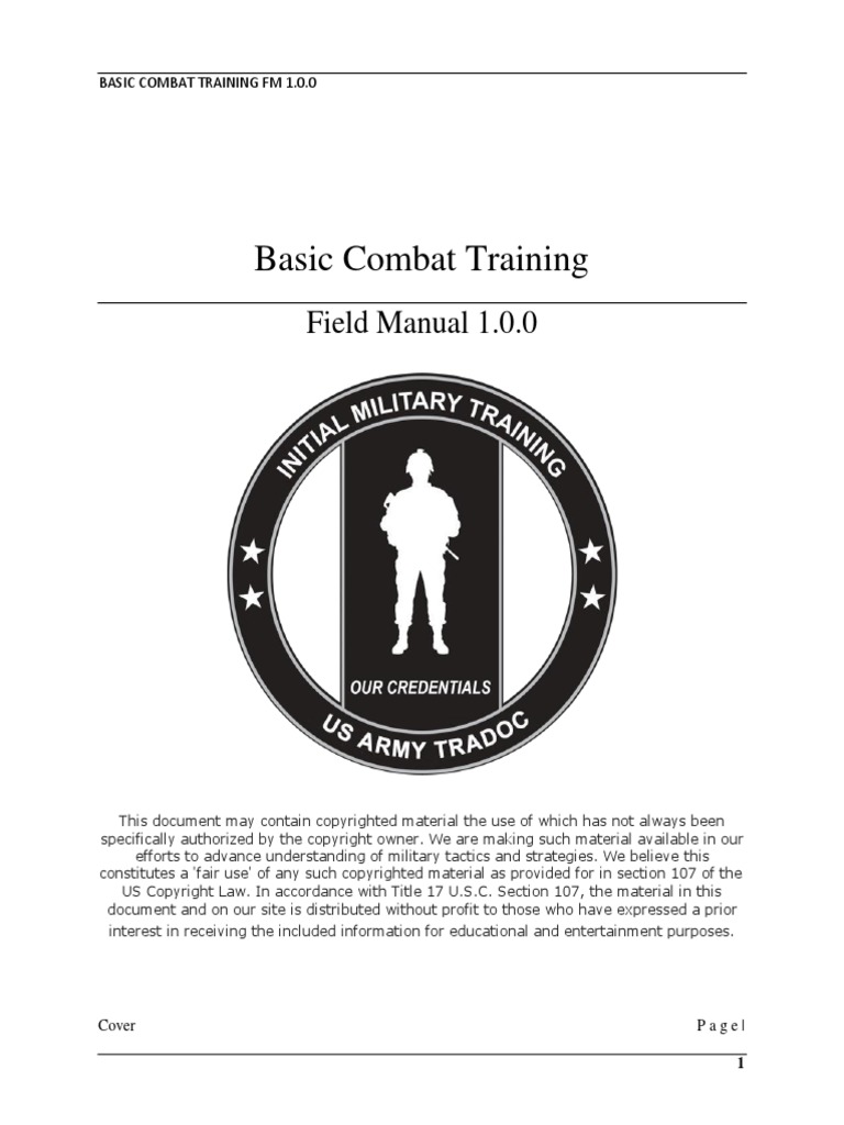 Basic Combat Training: Field Manual 1.0.0 | PDF | Flanking Maneuver ...